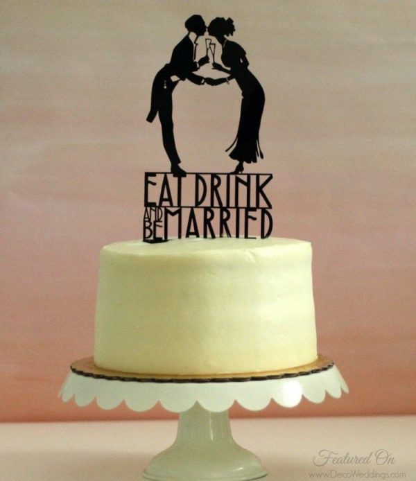 Vintage Art Deco Cake Toppers | Deco Weddings