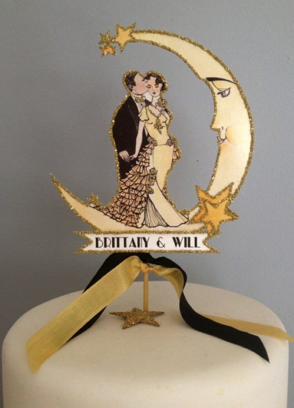 Vintage Art Deco Cake Toppers | Deco Weddings